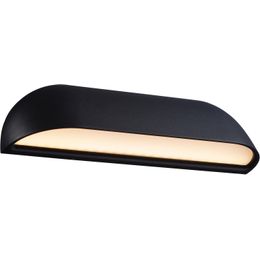 LED Au&szlig;en-Wandleuchte Nordlux, B:26cm H:6,8cm T:6,8cm, schwarz, Leuchten, "Front 26"