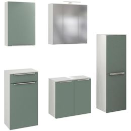 Badm&ouml;bel-Set Welltime, gr&uuml;n, Kastenm&ouml;bel-Sets, "Matera", mit Softclose-Funktion