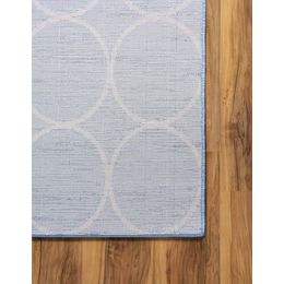 Teppich, B:152cm H:13mm L:244cm, blau, MyFlair M&Ouml;BEL & ACCESSOIRES, Polypropylen (PP), Wohnzimmer, Teppiche, "Titan Trellis, LAGERR&Auml;UMUNG", Kurzflor,