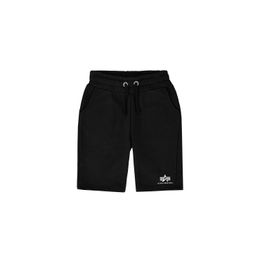 Jungen Sweatshorts "Basic Jogger Short SL Kids", schwarz, Gr. 8, Alpha Industries, Obermaterial: 80% Baumwolle, 20% Polyester, Hosen