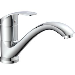 EISL&reg; Sp&uuml;ltischarmatur EISL, B:4,8cm H:15,8cm T:26,2cm, grau, Kunststoff, Messing, Armaturen, "Rimini", 360 schwenkbarer Wasserhahn, Mischbatterie,