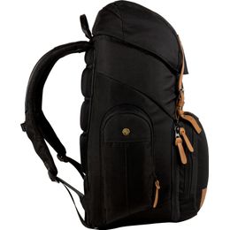 Nitro Kinder Laptoprucksack "Weekender", schwarz, Nylon, Polyester, Rucks&auml;cke, Reiserucksack mit Laptopfach, Schulrucksack, Wanderrucksack