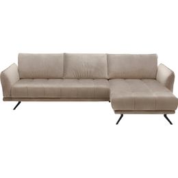 Ecksofa DIE PLANBAR, B:285cm H:84cm T:178cm, grau, 100% Polyester, Wohnzimmer, Sofas, "MP-IN20041 L-Form", optional Sitztiefenverstellung und