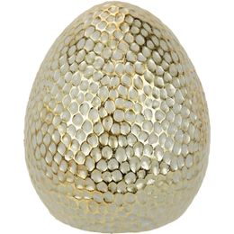 I.GE.A. Osterei "Deko-Ei, Gartendeko, Osterdeko Osterfigur, Oster-Ei", B/H/T: 15cm x 16cm, gold, Dekofiguren, Eier, Ostern, Frühling,Frühlingsdeko