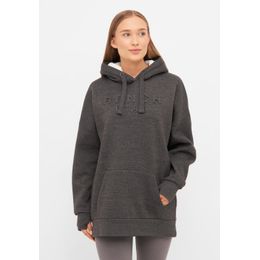Bench. Damen Kapuzensweatshirt "ISLANNE", grau, Gr. 40, meliert, Sweatware, Obermaterial: 70% Baumwolle, 30% Polyester, Sweatshirts