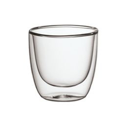 Villeroy & Boch VILLEROY & BOCH Thermoglas "Doppelwandiger Becher Manufacture Rock 60 ml transparent", transparent, Trinkgefäße