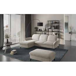 Sit & More Ecksofa SIT & MORE, B:267cm H:88cm T:200cm, beige, 90% Polyester, 10% Polyamid, Wohnzimmer, Sofas, "Leandro L-Form", Wahlweise mit Bett-, Kopfteil -