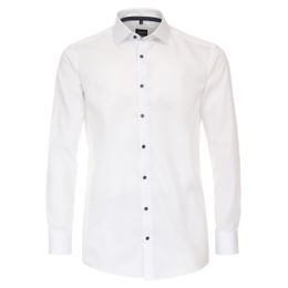 Venti Herren Businesshemd "Venti Businesshemd extra langer Arm 72cm uni", wei&szlig;, Gr. 40, unifarben, 100% Baumwolle, Hemden