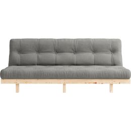 Schlafsofa Karup Design, B:190cm H:73cm T:99cm, grau, 80% Baumwolle + 20% polyester, Kinderzimmer, Sofas, "Lean", mit Bettfunktion und Futonmatratze
