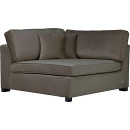 Sofa Home Affaire, B:130cm H:86cm T:130cm, grau, 100% Polyester, Wohnzimmer, Sofas, "Skara XXL", Eckelement zur individuellen