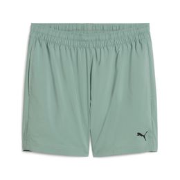 Puma Herren Trainingsshorts "M TAD ESSENTIALS 5" WOVEN SHORT", gr&uuml;n, Gr. S, Obermaterial: 100% Polyester, Hosen, Herren Basic Trainingsshorts,