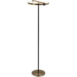 Searchlight Stehlampe "Aerial LED Floor Lamp, Gold and Black Metal", 1, H: 128,5cm, 1 Stk., schwarz, Wohnzimmer, Leuchten