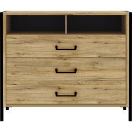 Kommode FORTE, B:109,4cm H:90,7cm T:41,5cm, braun, FSC-zertifizierter Holzwerkstoff, Schlafzimmer, Sideboards