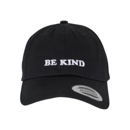 MisterTee Damen Snapback Cap "MisterTee Be Kind Dad Cap"schwarz, 100% Baumwolle, Caps