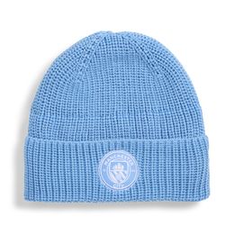 Puma Damen Beanie "Manchester City Essentials Beanie Erwachsene", wei&szlig;, Obermaterial: 100% Polyester; Unteres Futter: 100% Polyester, M&uuml;tzen