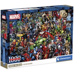 Clementoni Kinder Puzzle "Impossible, Marvel Universe Compact, mit neuer Compact Box", bunt, B:70cm H:50cm, Puzzles, Made in Europe