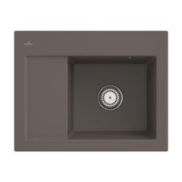 Villeroy & Boch Villeroy und Boch Subway 45 Compact Einbausp&uuml;le 331300TR Einbausp&uuml;le rechts, 650 x 510 mm, timber CeramicPlus