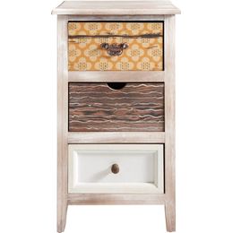 Kommode HEINE HOME, B:35cm H:60cm T:30cm, bunt, Massivholz, Sideboards