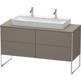 Duravit XSquare Waschtisch-Unterschrank XS4925M9090 140x53,8x54,8cm, 4 Schubk&auml;sten, Flannel Grey seidenmatt
