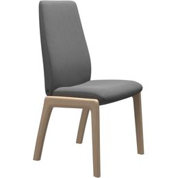 Polsterstuhl stressless, B:57cm H:105cm T:60cm, grau, Microfaser DINAMICA (88% Polyester, 12% Polyurethan), Esszimmer, Stühle, "Laurel", High Back,