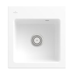 Villeroy & Boch Villeroy und Boch Subway 45 XS Einbausp&uuml;le 678100R1 Sp&uuml;lbecken, 475 x 510 mm, wei&szlig; alpin CeramicPlus