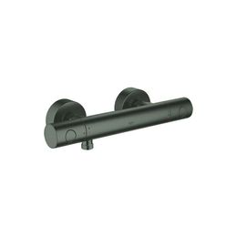 Grohe Grohtherm 1000 Brausethermostat 34065AL2 Cosmopolitan, hard graphite geb&uuml;rstet, Aufputz