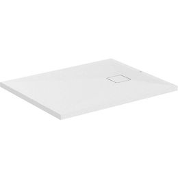 Ideal Standard Ultra Flat Evo Brausewanne T5442FO 1000 x 800 x 35 mm, seidenwei&szlig;, rechteckig, Ablauf an kurzer Seite