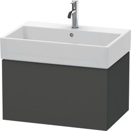 Duravit L-Cube Waschtisch-Unterschrank LC617604949 68,4 x 45,9 cm, graphit matt, 1 Auszug, wandh&auml;ngend