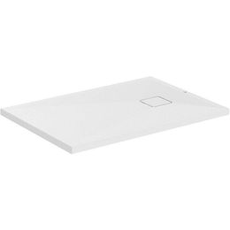 Ideal Standard Ultra Flat Evo Brausewanne T5443FO 1000 x 700 x 35 mm, seidenwei&szlig;, rechteckig, Ablauf an kurzer Seite