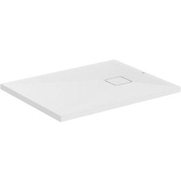 Ideal Standard Ultra Flat Evo Brausewanne T5446FO 900 x 700 x 35 mm, seidenwei&szlig;, rechteckig, Ablauf an kurzer Seite