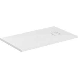 Ideal Standard Ultra Flat Evo Brausewanne T5440FO 1200 x 700 x 35 mm, seidenwei&szlig;, rechteckig, Ablauf an kurzer Seite