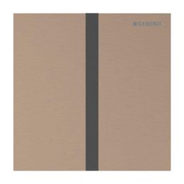 Geberit Typ 40 Urinal-Steuerung 116227QB1 elektronisch, Square, rotgold / geb&uuml;rstet, easy-to-clean-beschichtet