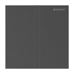 Geberit Typ 40 Urinal-Steuerung 116227QD1 elektronisch, Square, schwarzchrom / geb&uuml;rstet, easy-to-clean-beschichtet