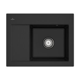 Villeroy & Boch Villeroy und Boch Subway 45 Compact Einbausp&uuml;le 331300J0 Einbausp&uuml;le rechts, 650x220x510mm, chromite CeramicPlus