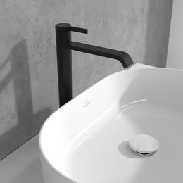 Villeroy & Boch Villeroy und Boch Dawn Einhebel-Waschtischarmatur TVW106106152K5 erh&ouml;ht, ohne Ablaufgarnitur, matt black