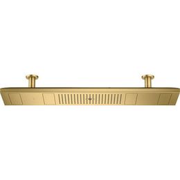 Hansgrohe Axor ShowerHeaven Kopfbrause 1200 4jet Axor 12427250 brushed gold optic, mit Lichtm. 3500 K