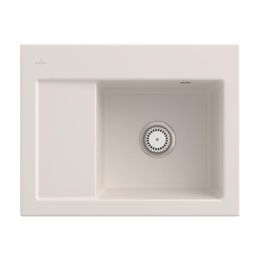 Villeroy & Boch Villeroy und Boch Subway 45 Compact Einbausp&uuml;le 331300KR Einbausp&uuml;le rechts, 650 x 510 mm, crema CeramicPlus