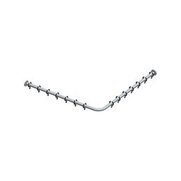 KEUCO Plan Brausevorhangstangen Set 14939011000 f&uuml;r Eck Dusche 100 x 100 cm, chrom