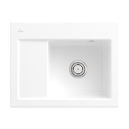 Villeroy & Boch Villeroy und Boch Subway 45 Compact Einbausp&uuml;le 331300R1 Einbausp&uuml;le rechts, 650 x 510 mm, wei&szlig; alpin CeramicPlus