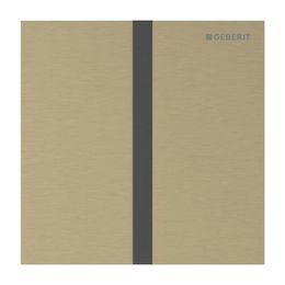 Geberit Typ 40 Urinal-Steuerung 116237QF1 elektronisch, Batteriebetrieb, messingfarben / geb&uuml;rstet, easy-to-clean-beschichtet