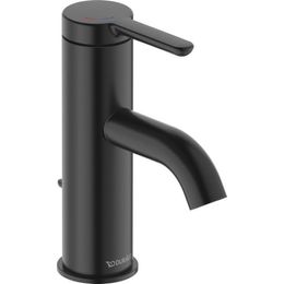Duravit C.1 Waschtischarmatur S C11013001046 MinusFlow, mit Zugstange, Schwarz Matt