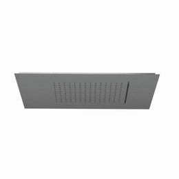 Kludi ASANA Kopfbrause 69450N2-00 600 x 300 mm Regen & Wasserfall Brushed Gunmetal PV