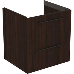 Ideal Standard i.life B M&ouml;beldoppelwaschtisch-Unterschrank T5270NW 2 Ausz&uuml;ge, 60 x 50,5 x 63 cm, coffee oak