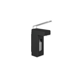 HEWI System 900 Desinfektions- und Seifenspender 900.06.00360DC Edelstahl pulverbeschichtet schwarz tiefmatt, 80,5x342x203mm