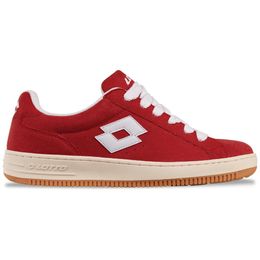 Lotto Damen Sneaker, Gr. 43, rot, Synthetik, mehrfarbig, Schuhe, - in angesagtem Y2K Design