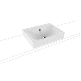 Kaldewei Silenio Aufsatzwaschtisch 904106003001 3042, 60x46x12cm, weiss Perl-Effekt, ohne Hahnloch