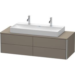 Duravit XSquare Waschtisch-Unterschrank XS4915M9090 140x40x54,8cm, 4 Schubk&auml;sten, Flannel Grey seidenmatt