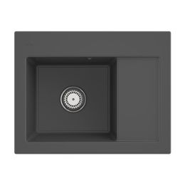 Villeroy & Boch Villeroy und Boch Subway 45 Compact Einbausp&uuml;le 331200i4 Einbausp&uuml;le links, 650 x 510 mm, graphite CeramicPlus