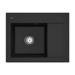 Villeroy & Boch Villeroy und Boch Subway 45 Compact Einbausp&uuml;le 331200J0 Einbausp&uuml;le links, 650 x 510 mm, chromite CeramicPlus