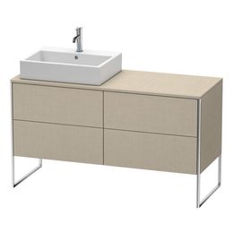Duravit XSquare Waschtisch-Unterschrank XS4923L7575 1400x538x548mm, 4 Ausz&uuml;ge, links, Leinen